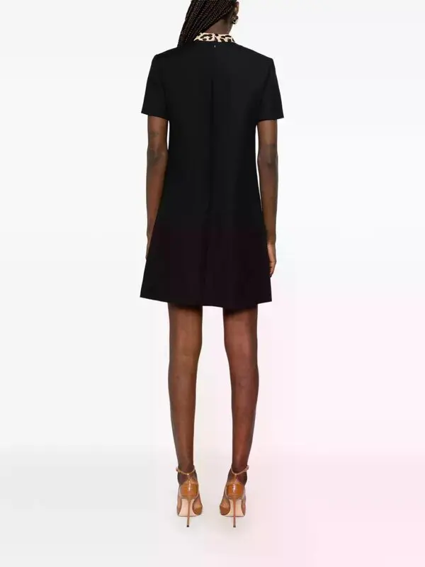 Valentino Garavani Leopard-print Bow Mini Dress
