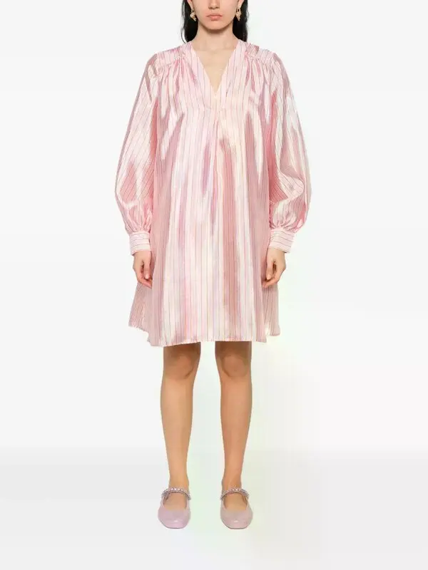 pink stine goya dress Stine Goya Klnning Kelly Pink Long Sleeve Babydoll Short Dress Sz XS Org  $395