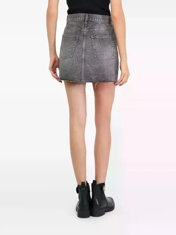 Liu Jo Frayed Hem Denim Skirt
