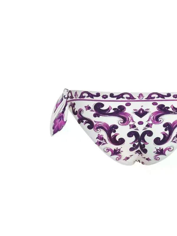 Dolce & Gabbana Maiolica-print Bikini Set - White
