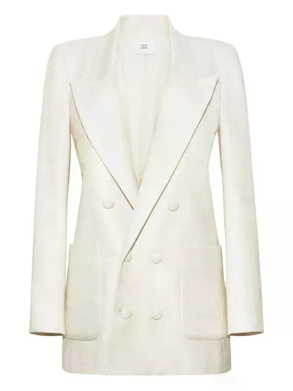 Adam Lippes Double-breasted Blazer - White