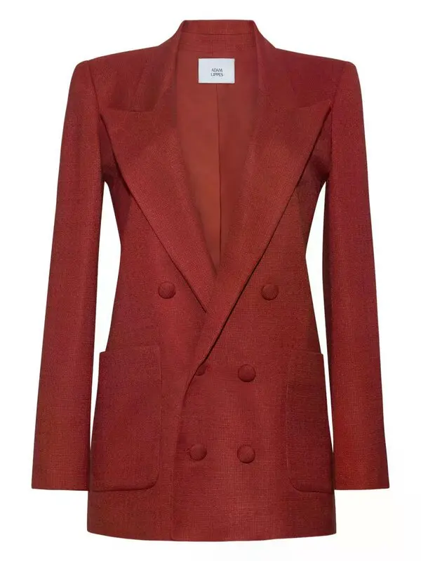 Adam Lippes Double-breasted Blazer - Red
