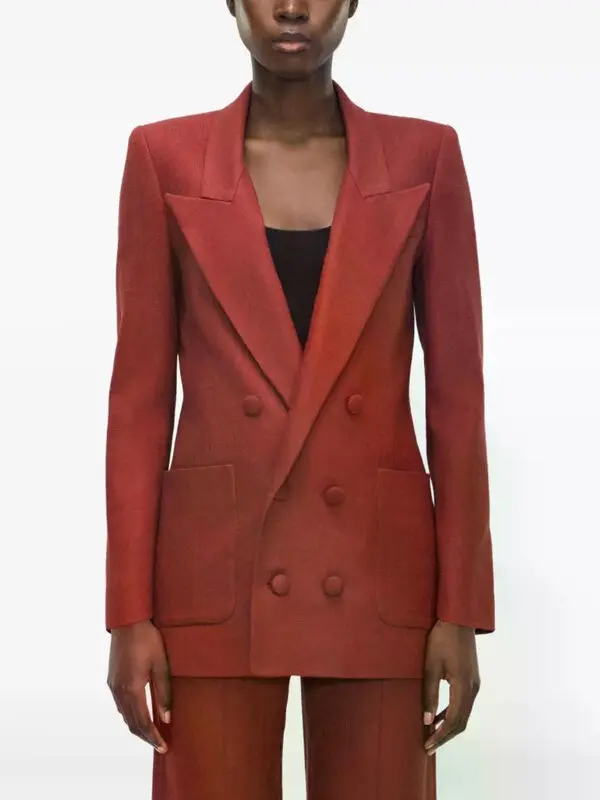 Adam Lippes Double-breasted Blazer - Red