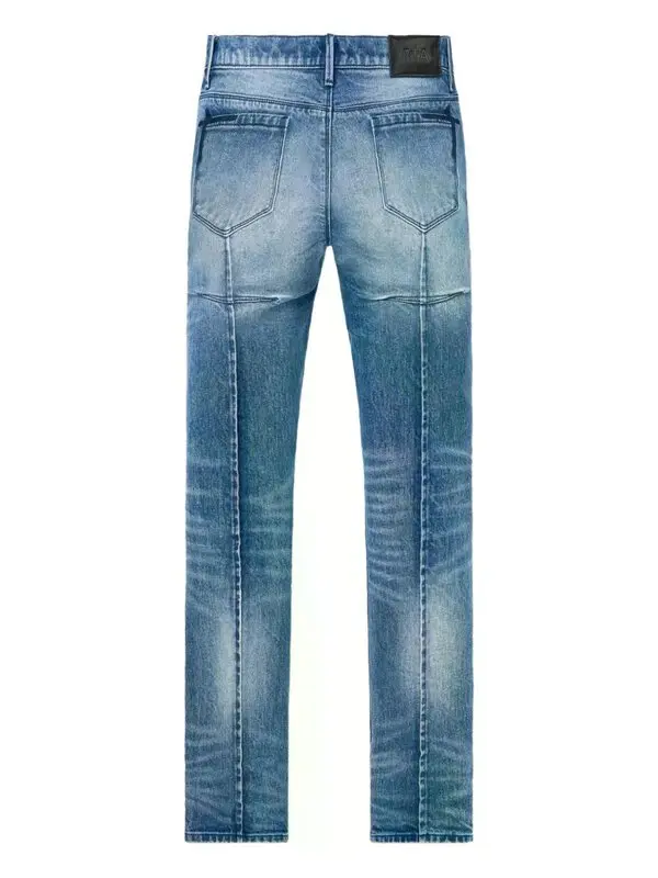 RtA Clayton Distressed Skinny Jeans - Blue