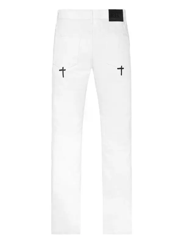 RtA Bryant Rest In Peace Skinny Jeans - White