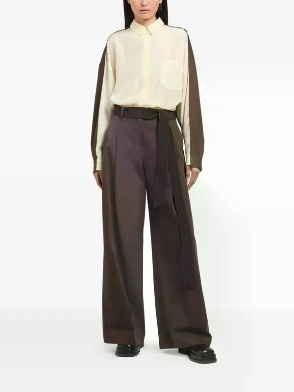 Ports 1961 Pleated Wide Leg Trousers