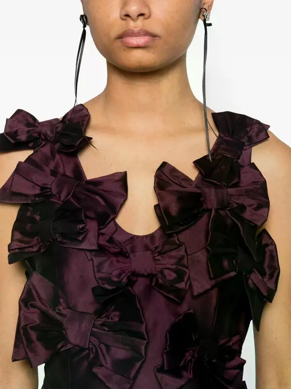 Viktor & Rolf Bow Bouquet Mini Dress - Purple