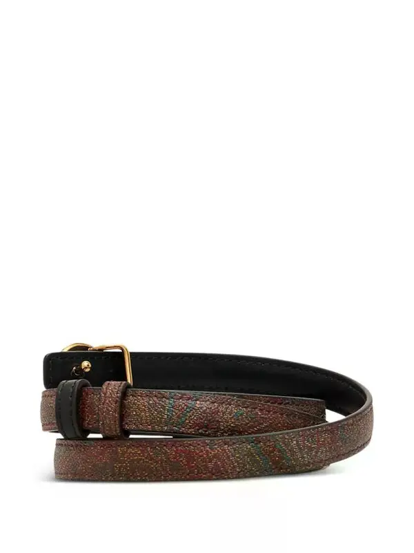 Etro Paisley-pattern Circular-buckle Belt