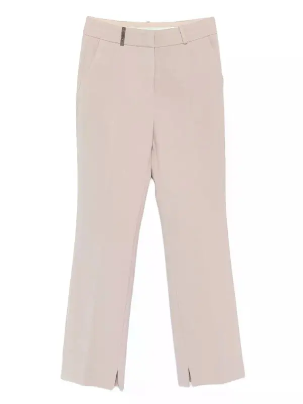 Peserico Cropped Trousers - Neutrals