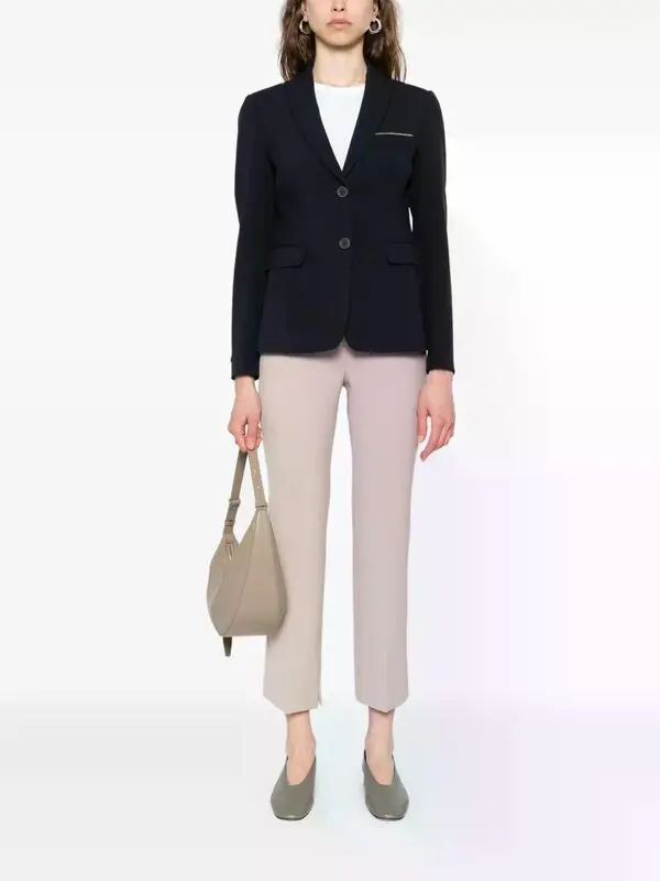 Peserico Cropped Trousers - Neutrals