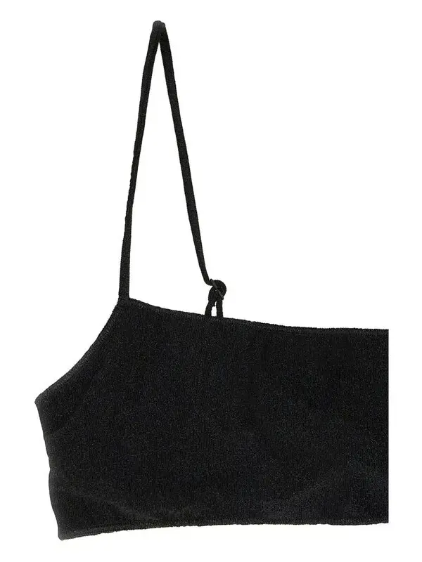 MC2 SAINT BARTH Bandeau-style Bikini Top - Black