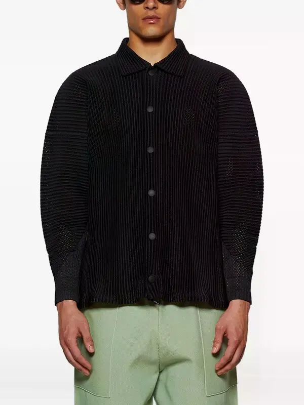 Issey Miyake Pleated Shirt Jacket