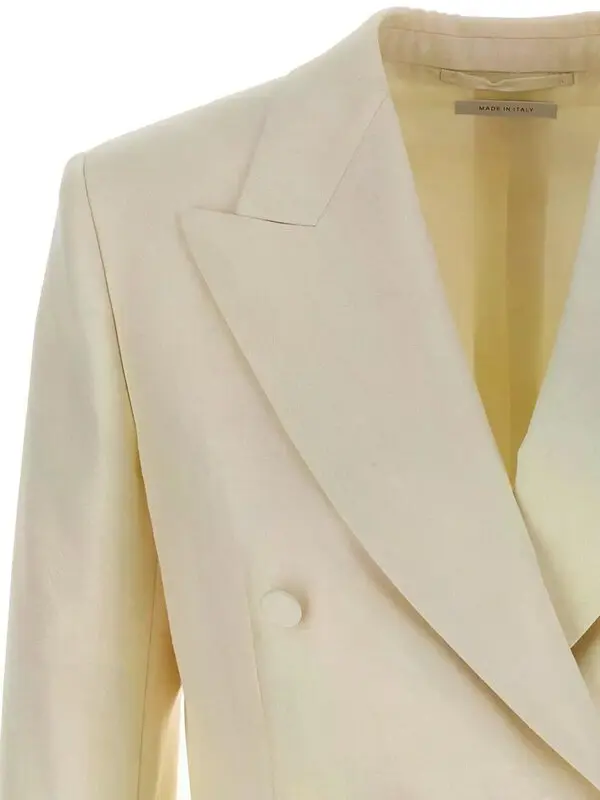 Brioni Flavia Double-breasted Peak-lapel Blazer - Neutrals