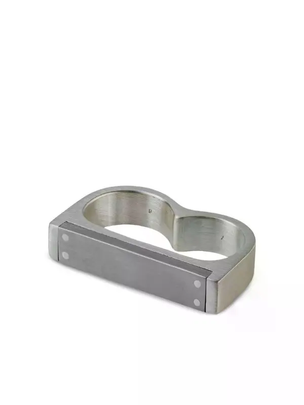 PARTS OF FOUR Plate Double Ring - Silver
