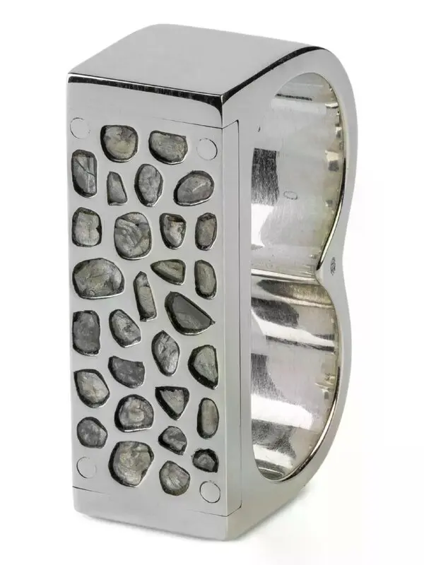 PARTS OF FOUR Plate Double Diamond Ring