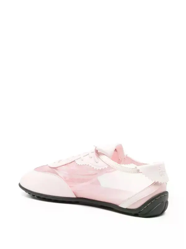 Stine Goya Lace-up Mesh Sneakers - Pink