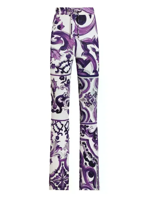 Dolce & Gabbana Graphic-print Trousers - White