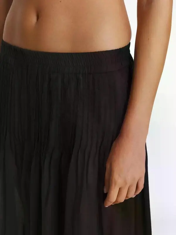 PNK Pleated Maxi Skirt - Black