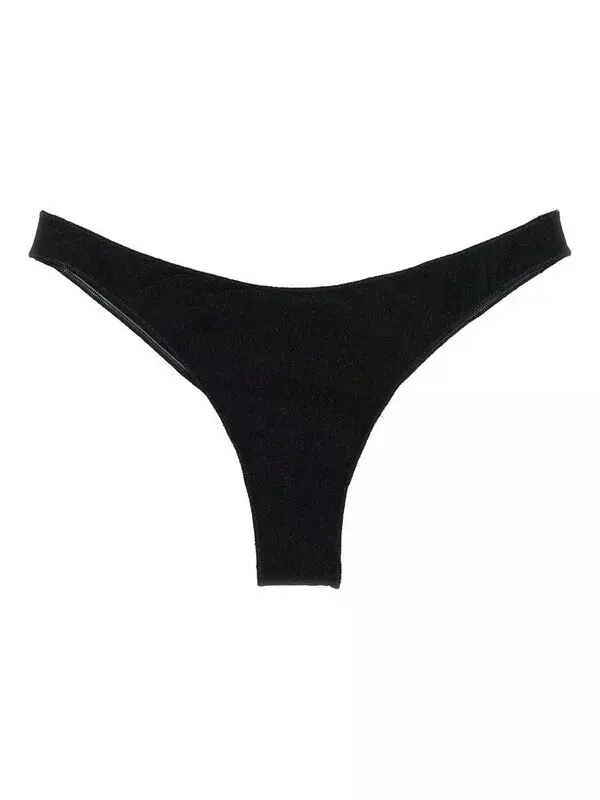 MC2 SAINT BARTH Naomi Lurex Bikini Bottoms - Black