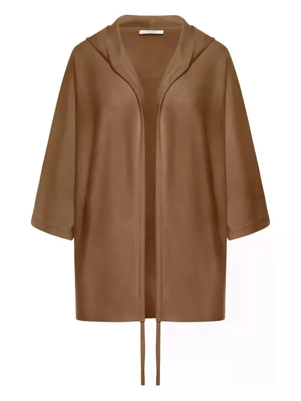 Max Mara Hooded Wool Cardigan-coat