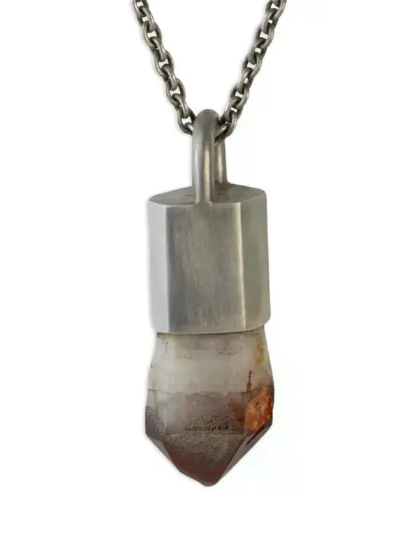 PARTS OF FOUR Iron-quartz Pendant Necklace - Silver
