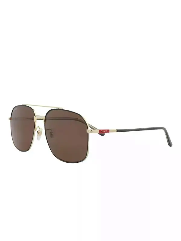 Gucci Pilot-frame Sunglasses - Brown