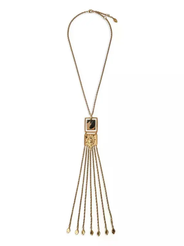 Chloé Amulet Square Necklace - Gold