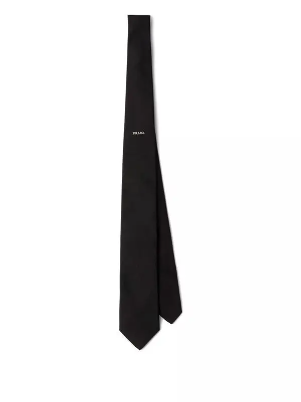 Prada Silk Tie - Black