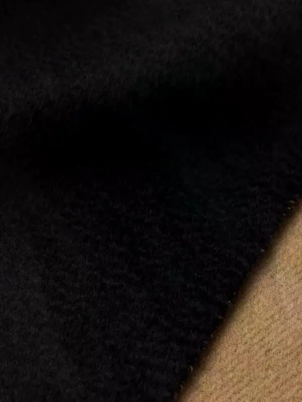 Prada Jacquard-logo Cashmere Scarf - Black