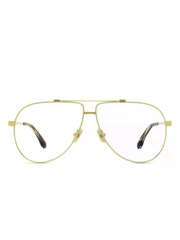 Victoria Beckham Pilot-frame Glasses - Gold