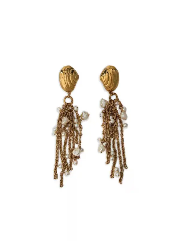 Chloé Shell Earrings - Gold