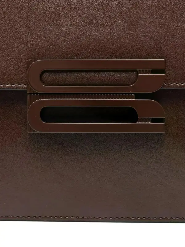 Victoria Beckham Dorian Leather Shoulder Bag - Brown