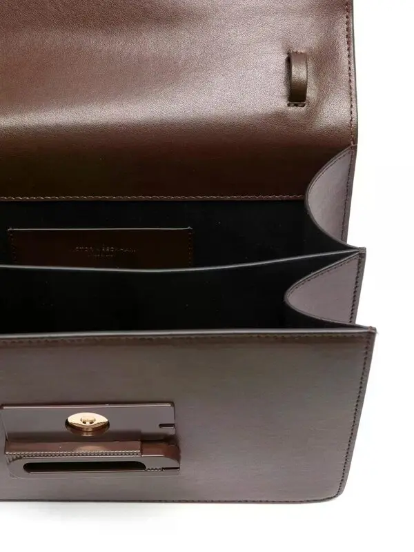 Victoria Beckham Dorian Leather Shoulder Bag - Brown