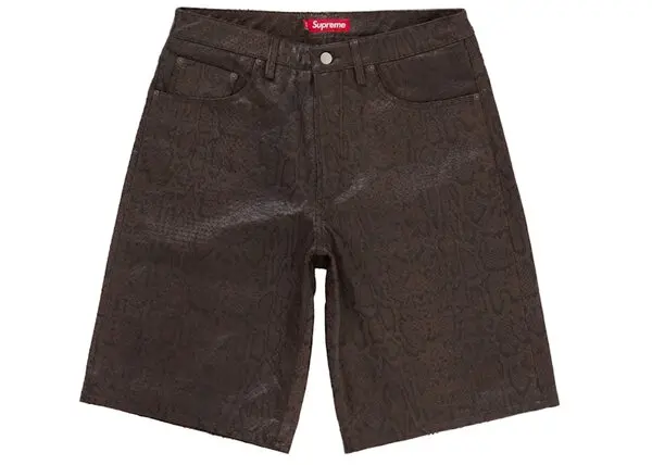 Supreme Baggy Leather Short - Brown
