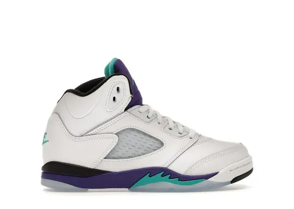 JORDAN 5 Retro Grape 2025 Ps - White/grape Ice/new Emerald
