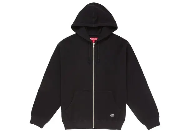 Supreme Hooded Zip Up Thermal - Black