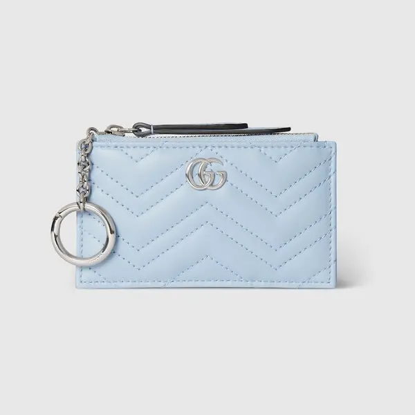 Gucci Gg Marmont Key Pouch - Blue