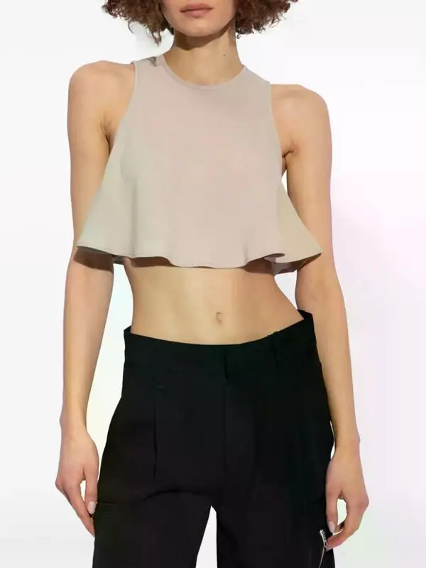 AMI Paris Flared Godet Top