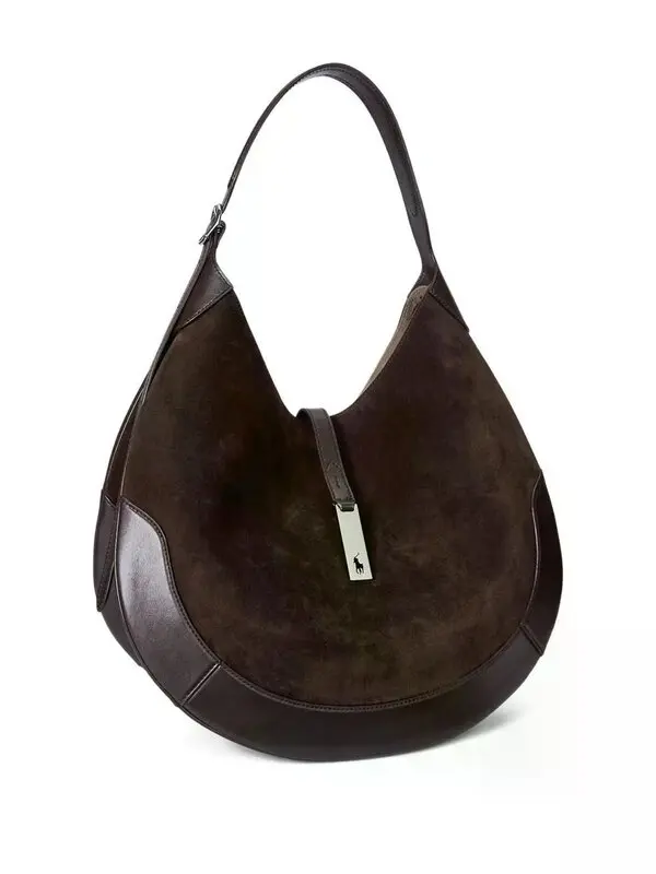 Polo Ralph Lauren Polo Id Suede Shoulder Bag