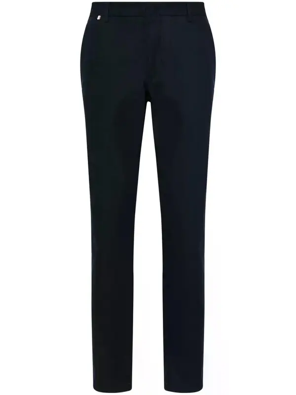 BOSS Tapered-leg Cotton-blend Trousers