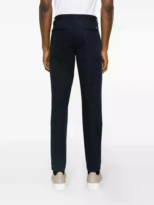 BOSS Tapered-leg Cotton-blend Trousers