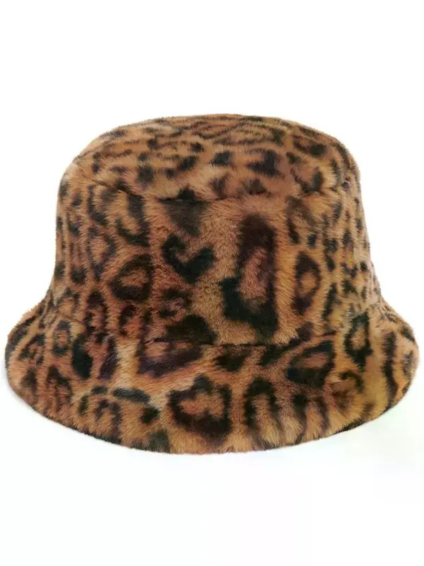 Apparis Amara Leopard Print Bucket Hat - Brown