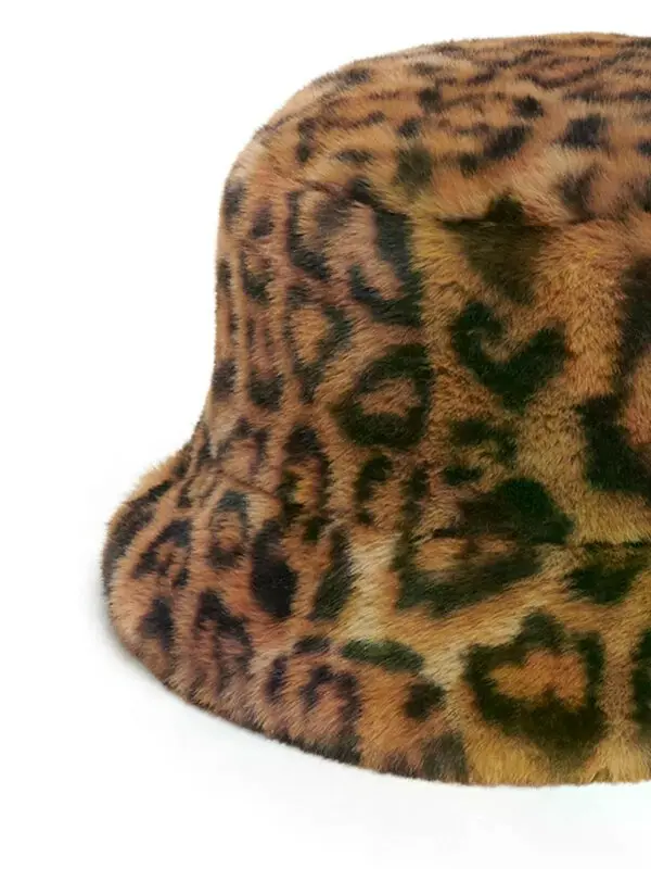 Apparis Amara Leopard Print Bucket Hat - Brown