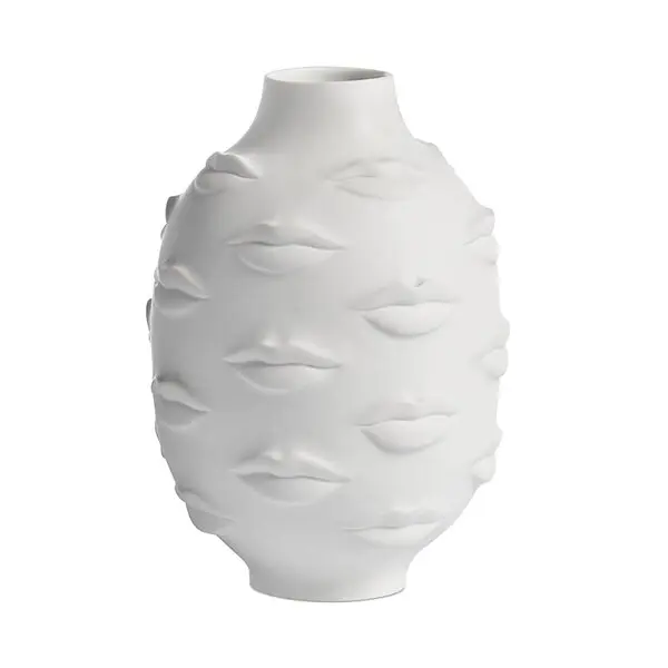 Jonathan Adler Gala Round Vase - White