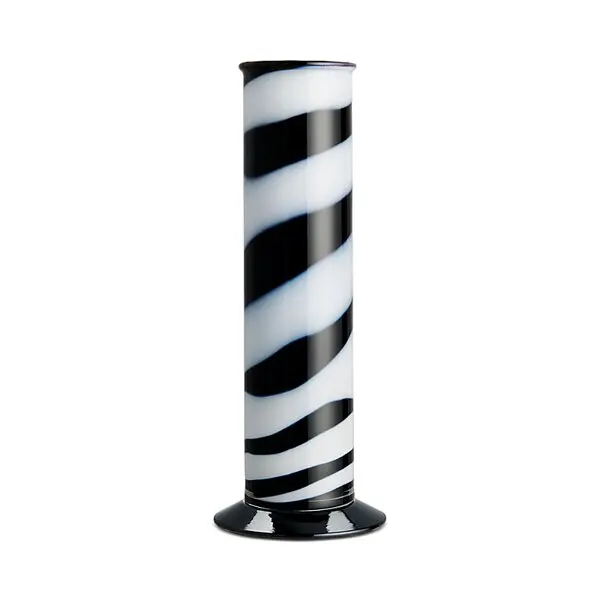 KOSTA BODA Lab Cylinder Vase - Black/white