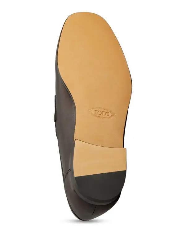 TOD'S Destrutturato Penny Loafers - Dark Brown