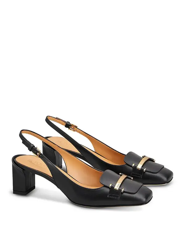 TOD'S Slingback Pumps - Black