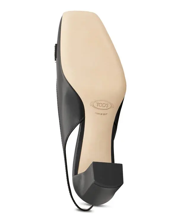 TOD'S Slingback Pumps - Black