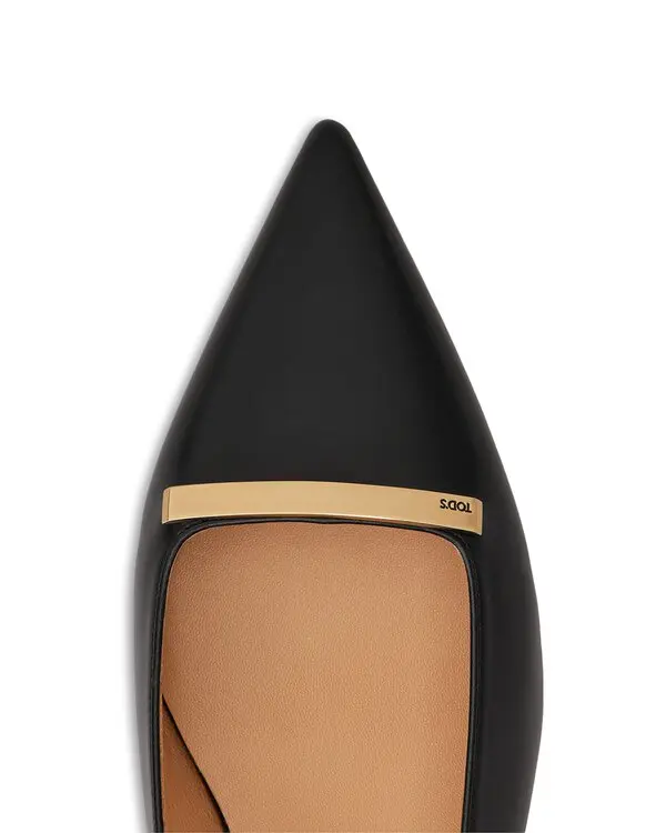 TOD'S Slingback Ballerina Flats - Black