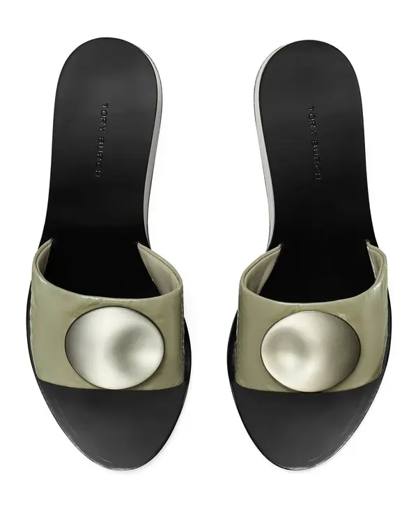 Tory Burch Patos Wedge Slide - Light Jade